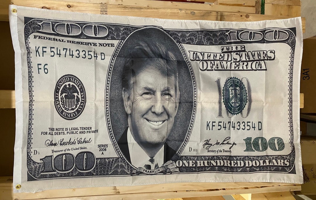 Donald Trump Flag FREE USA SHIP Money Dollarbill President Republican ...