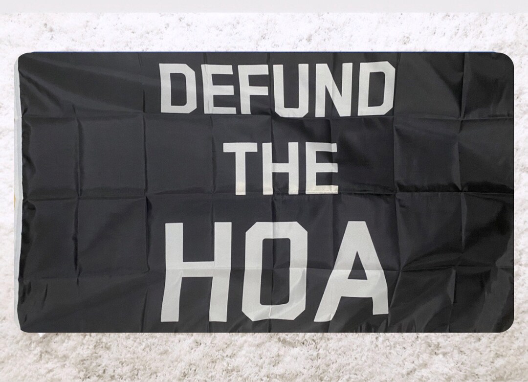 Defund the Hoa Flag Home Owners Suburbs Man Cave Funny Beer Freedom ...