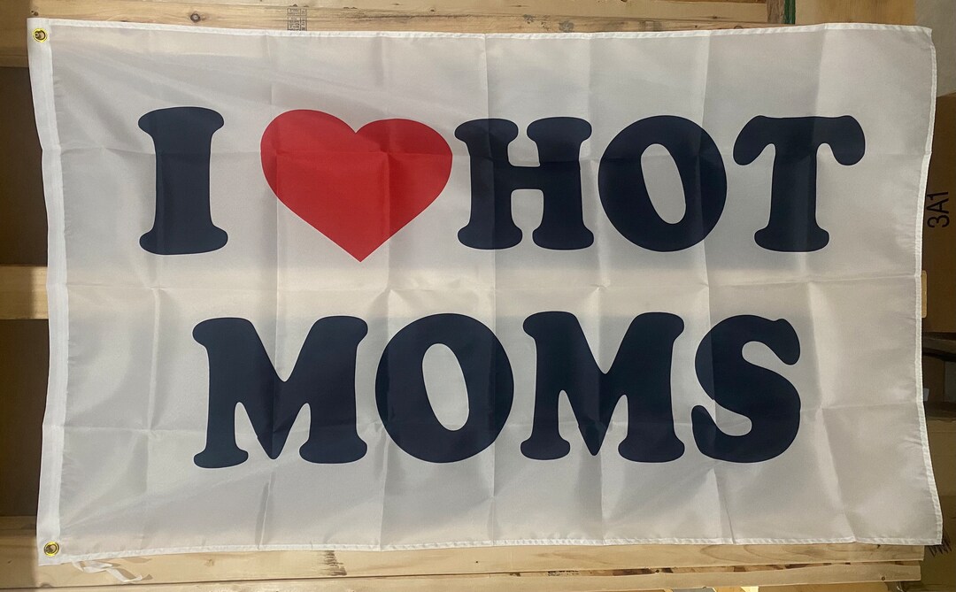 I Love Hot Moms Flag FREE Usa SHIP Milf Tits Beer Boobs Party Man Cave ...