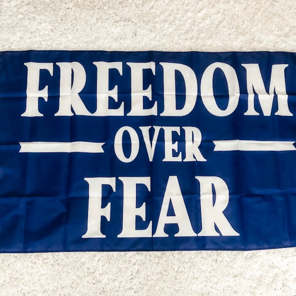 Freedom Over Fear Flag - Etsy