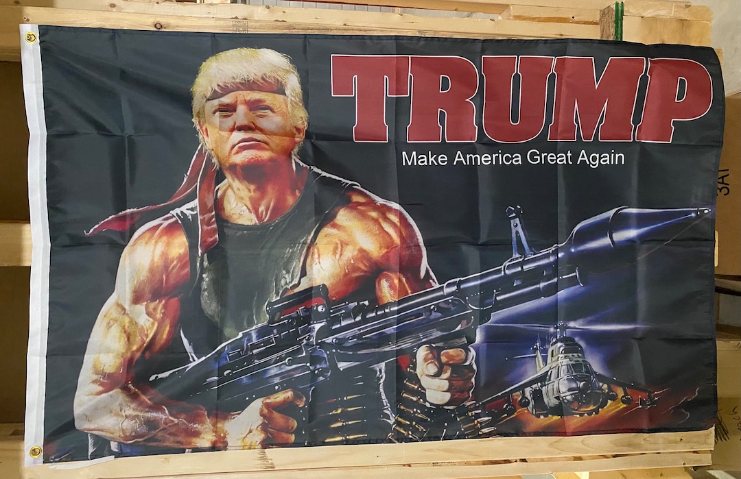 Donald Trump Flag FREE USA SHIP God Guns & Trump President Republican ...