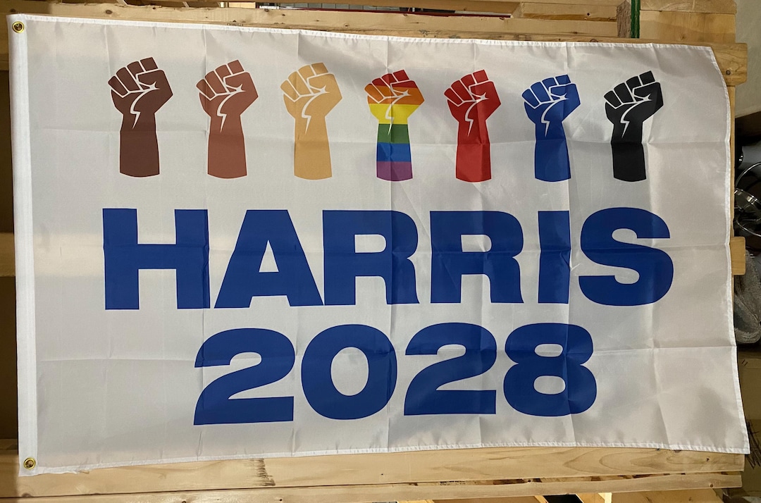 Kamala Harris 2028 Flag FREE SHIPPING for the People President Vote ...