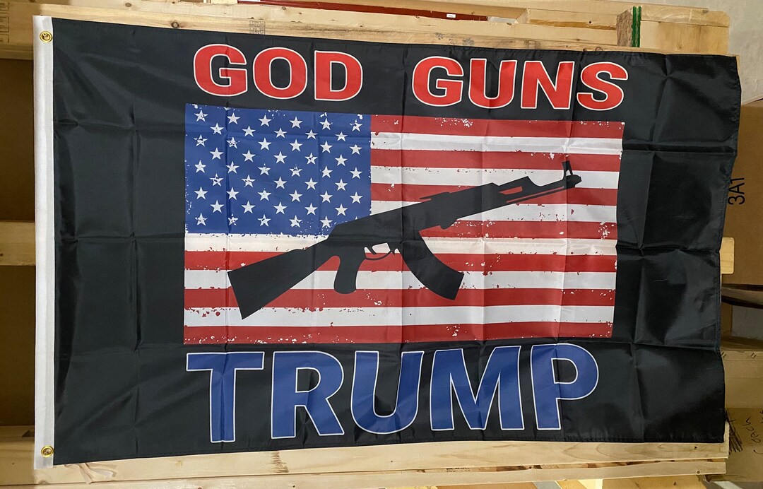 Donald Trump Flag FREE USA SHIP God Guns & Trump President Republican ...