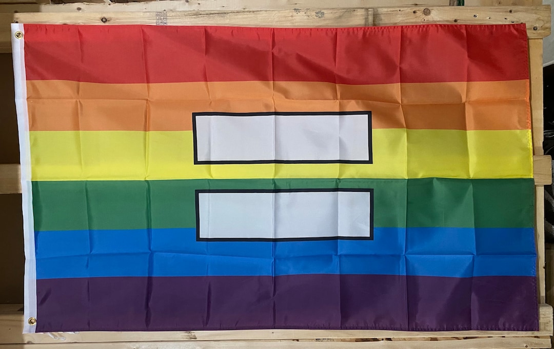 Pride Flag FREE SHIPPING Equality LGBTQ+ Gay Human Rights Love Justice ...