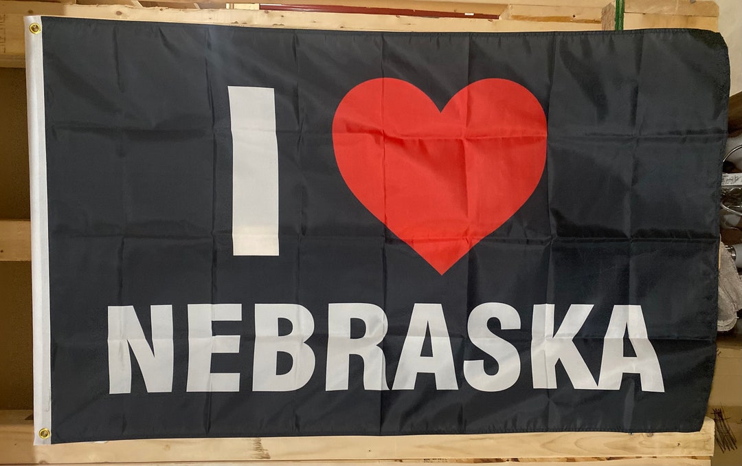 I Love Nebraska Flag FREE Usa SHIP Heart Unfinished Business Champs ...