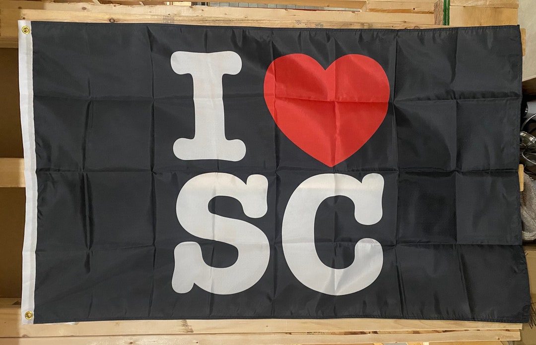 I Love South Carolina Flag FREE Usa SHIP Heart Unfinished Business ...