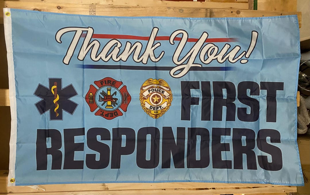 EMS Paramedic Firefighter Police First Responder Flag FREE Usa SHIP ...