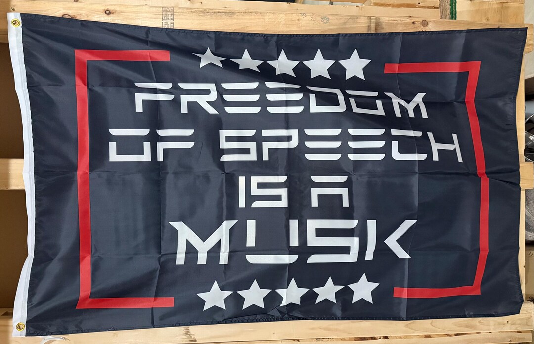 Elon Musk Flag FREE USA SHIP Maga Free Speech X Space Mars Donald Trump ...