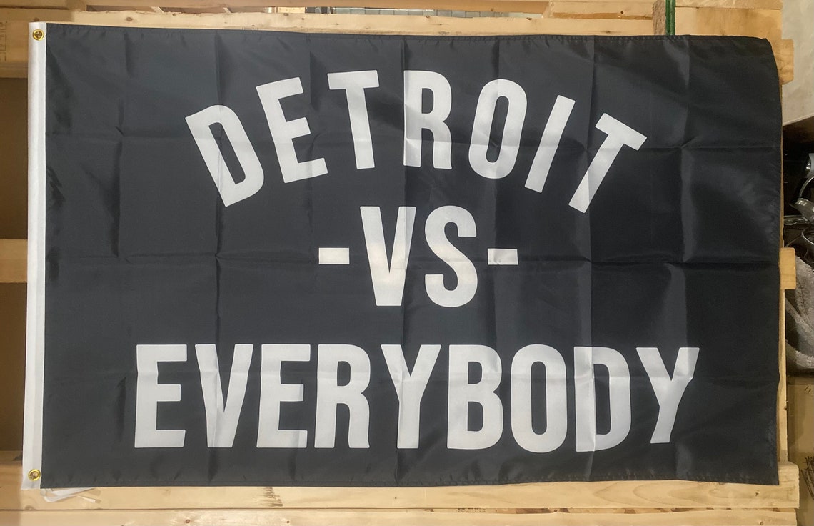 Detroit Vs Everybody Lions Football Flag FREE USA SHIP Coach Campbell ...