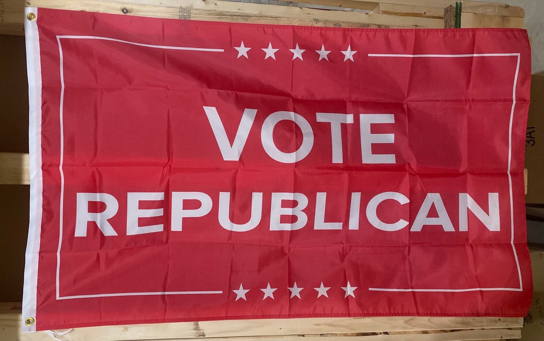 Vote Republican Flag FREE USA SHP Save America Red Wave November Trump ...