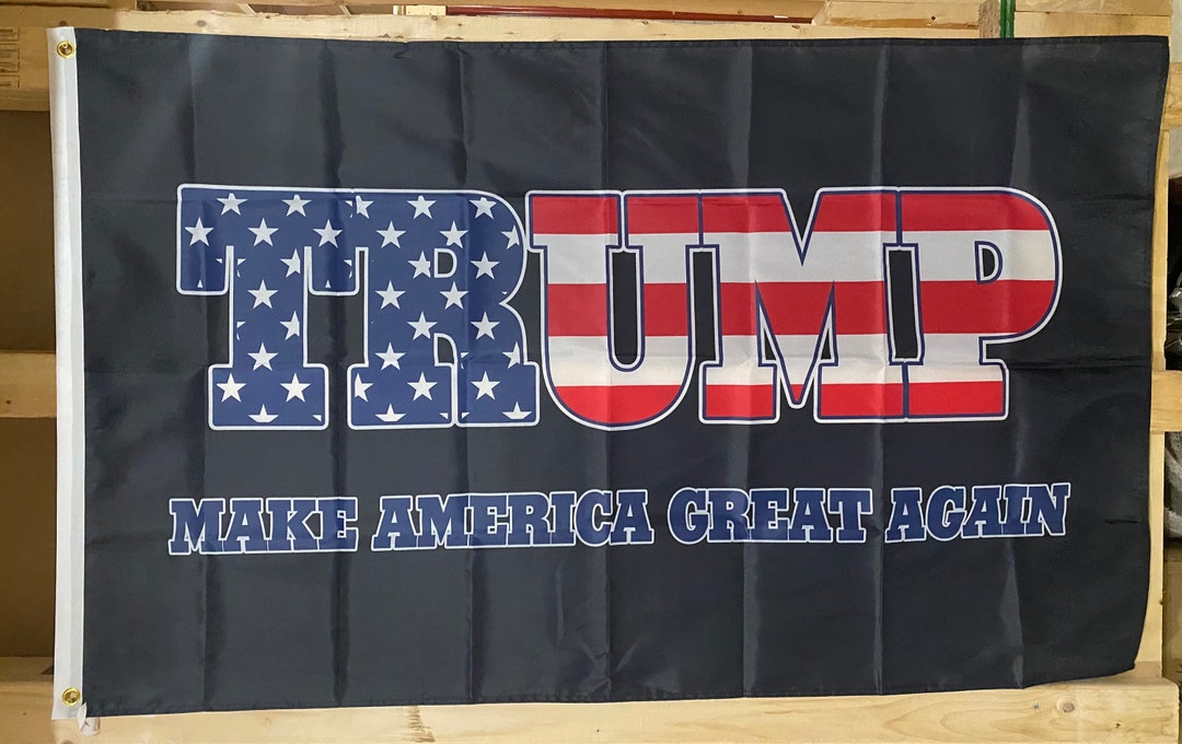Donald Trump Maga Flag FREE USA SHIP Stars Stripes President Republican ...