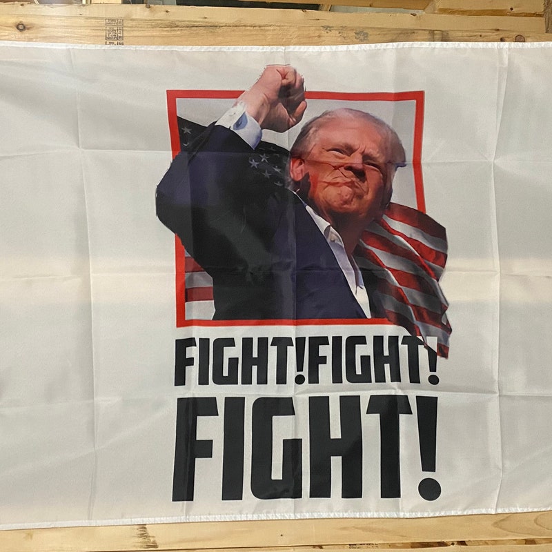Trump Fight Poster - Etsy