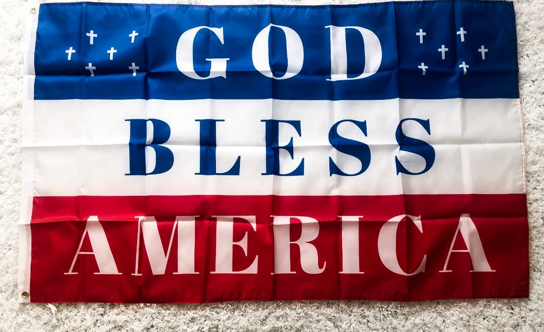 Flag God Bless America 3x5 Foot USA United States Sign Banner Poster - Etsy