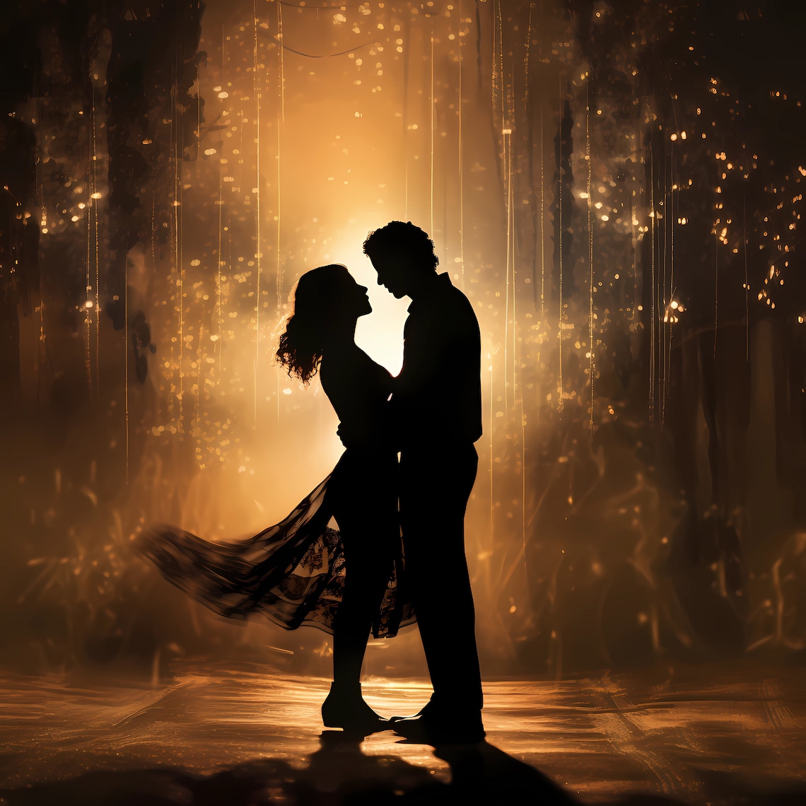 Moonlit Embrace A Valentine's Day Celebration Digital Download Art ...