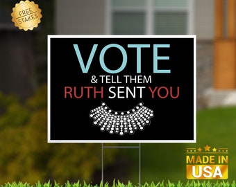 Vote and Tell Them Ruth Sent You Vinyl Sticker - Etsy
