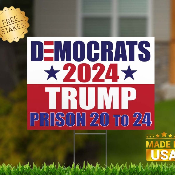 Trump for Prison Yard Signs - Etsy