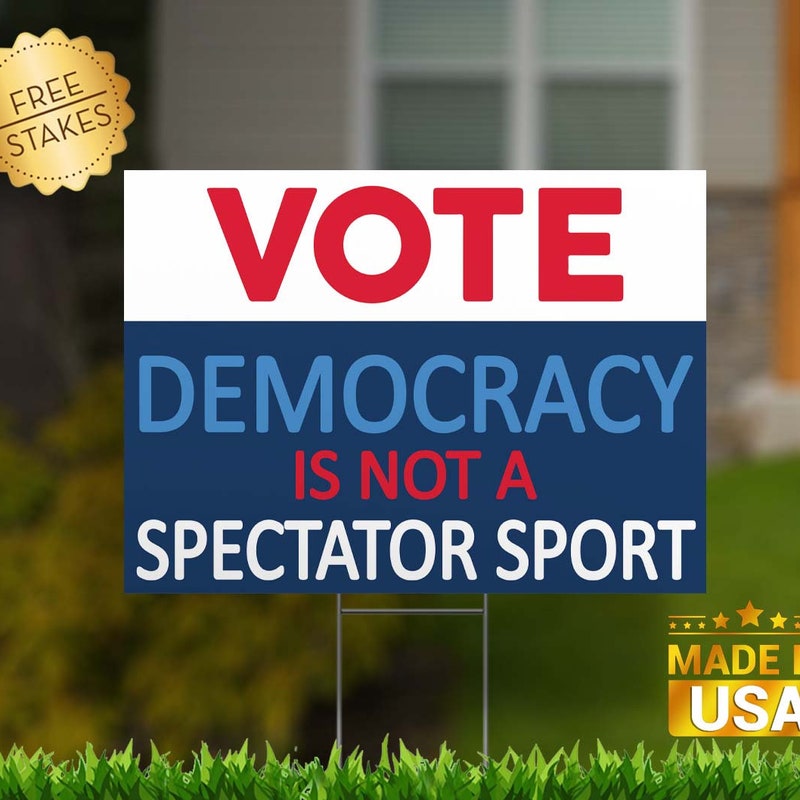 Pro Democracy Yard Signs - Etsy