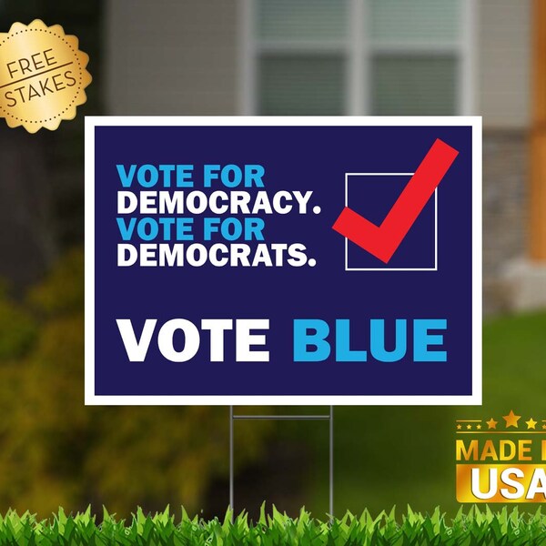 Democracy Sign - Etsy