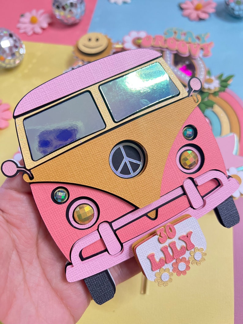 Groovy Cake Topper, Groovy Daisy Birthday, Groovy Birthday, Groovy ...