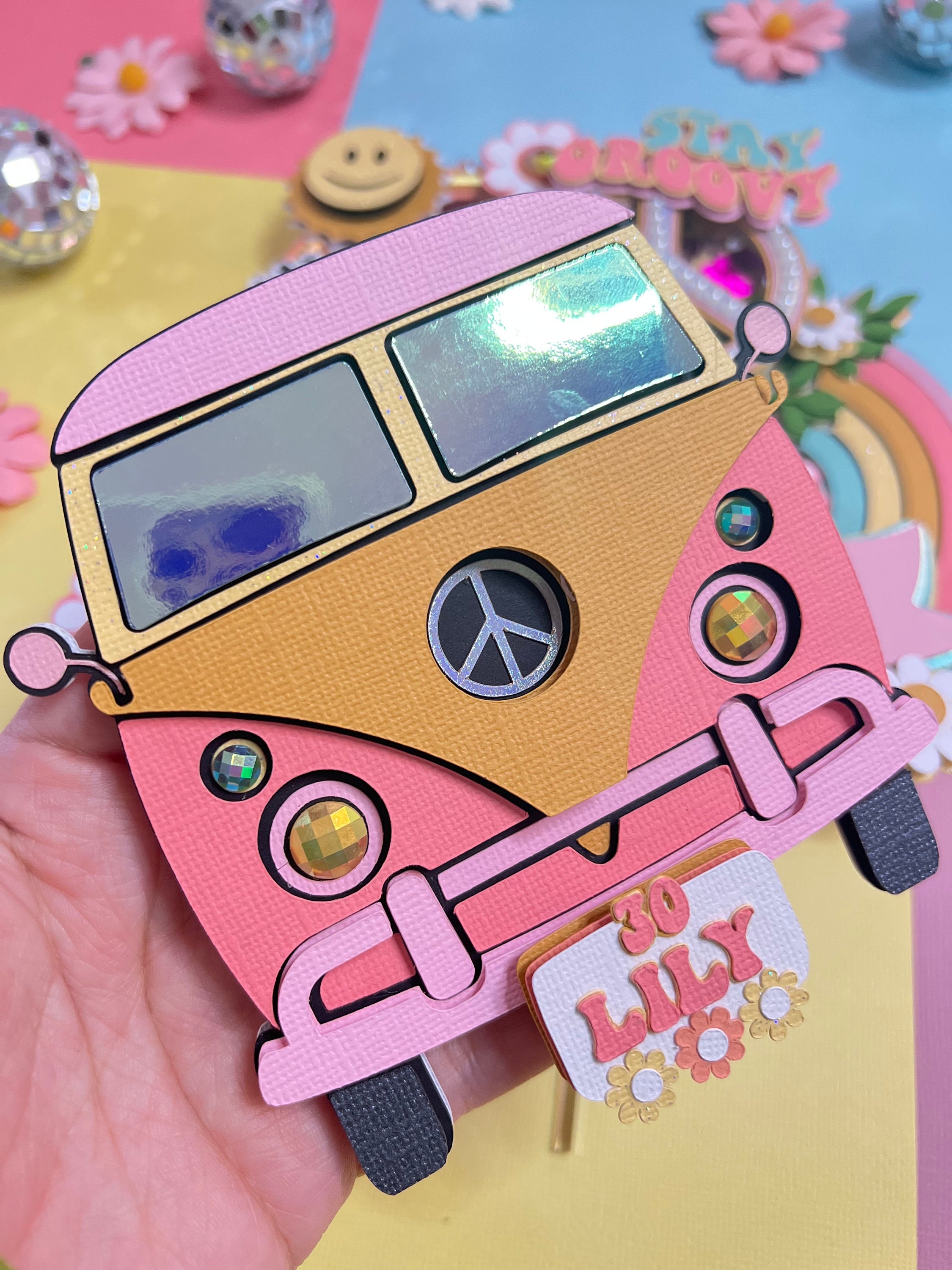 Groovy Cake Topper, Groovy Daisy Birthday, Groovy Birthday, Groovy ...