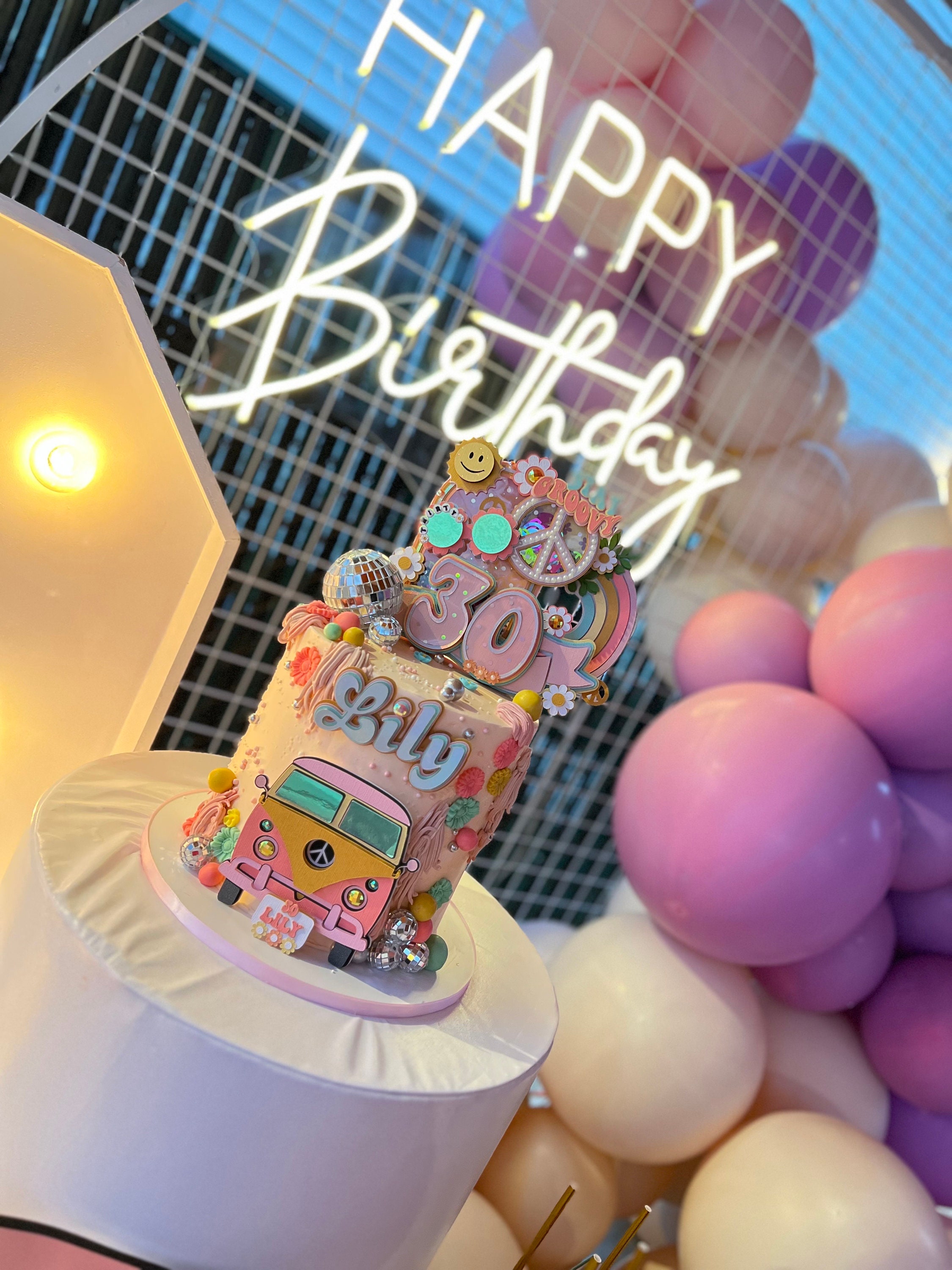 Groovy Cake Topper, Groovy Daisy Birthday, Groovy Birthday, Groovy ...