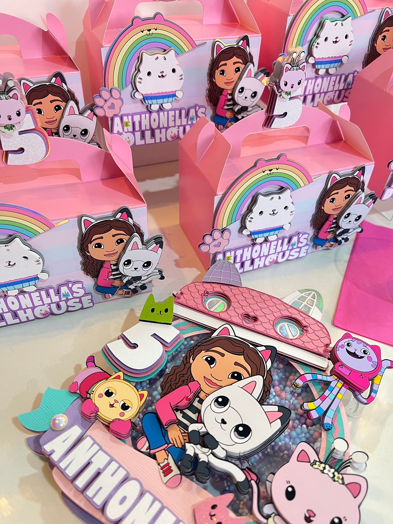 Doll Favor Boxes, Gable Box, Dollie Favor Box Birthday, Kitty Favor Box ...