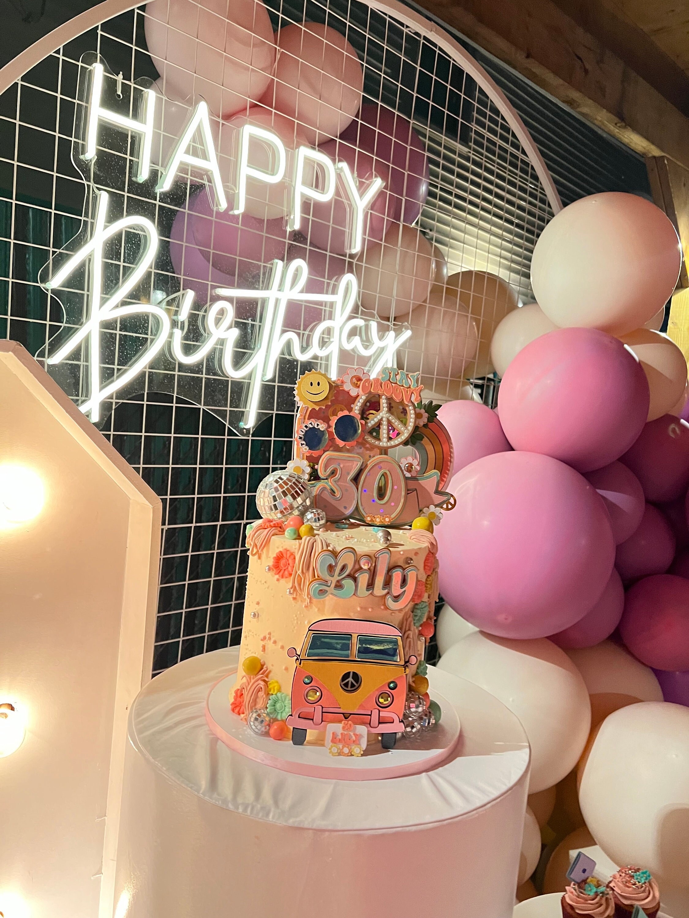 Groovy Cake Topper, Groovy Daisy Birthday, Groovy Birthday, Groovy ...