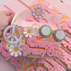 Groovy Favor Boxes | Disco Favor Boxes | Daisies Favor Boxes | Two ...