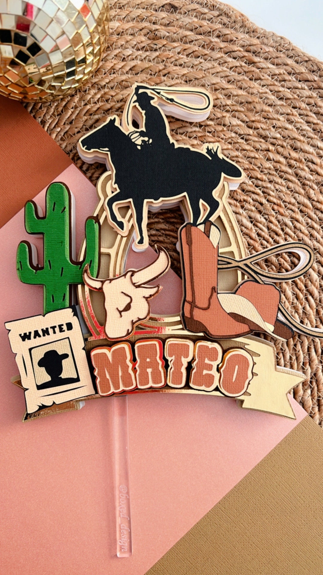 Rodeo Caketopper/ Cowboy Caketopper/ Horses Caketopper/ Caketopper ...