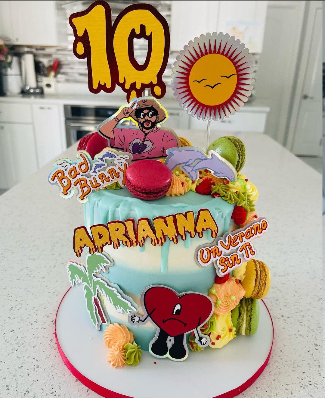 Bad Bunny Cake Topper /un Verano Sin Ti Cake Topper/bad Bunny Party ...