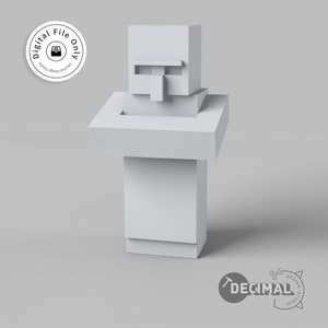 Minecraft Pixel Villager | Minecraft Villager | Minecraft Model ...