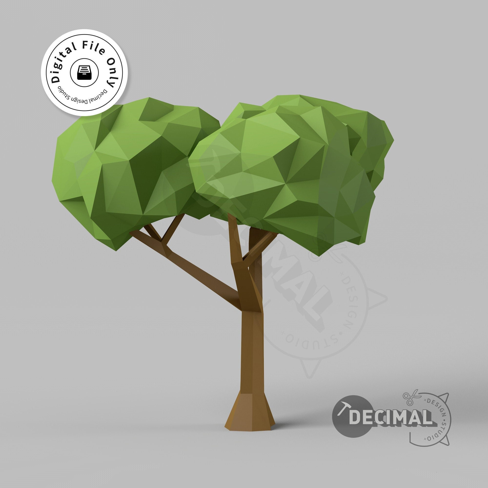 Low Poly Tree | Low Poly Tree STL | Low Poly Tree 3D Model | Low Poly ...