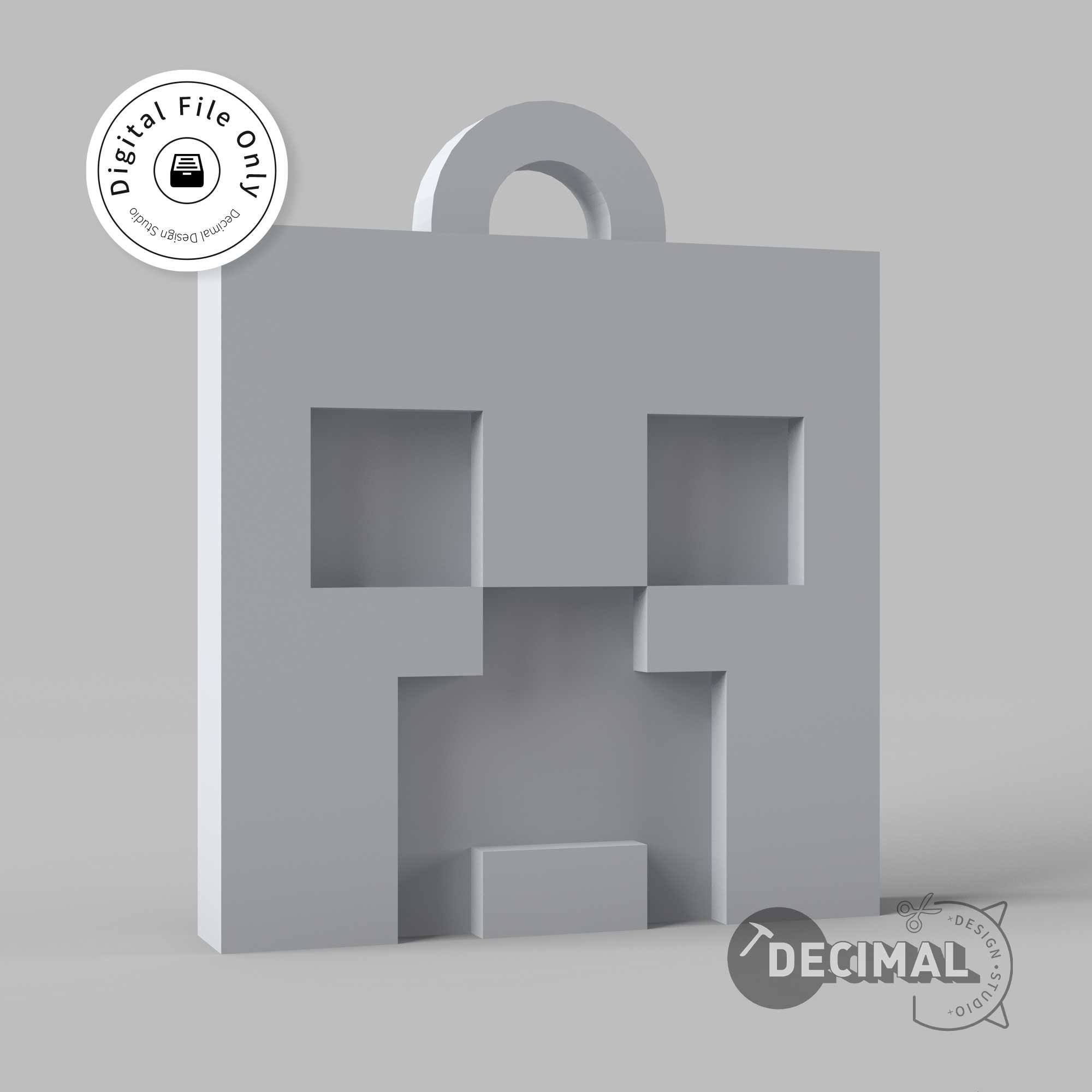 Minecraft Creeper 3D Print Model | Pixel STL File (digital Download) - Etsy