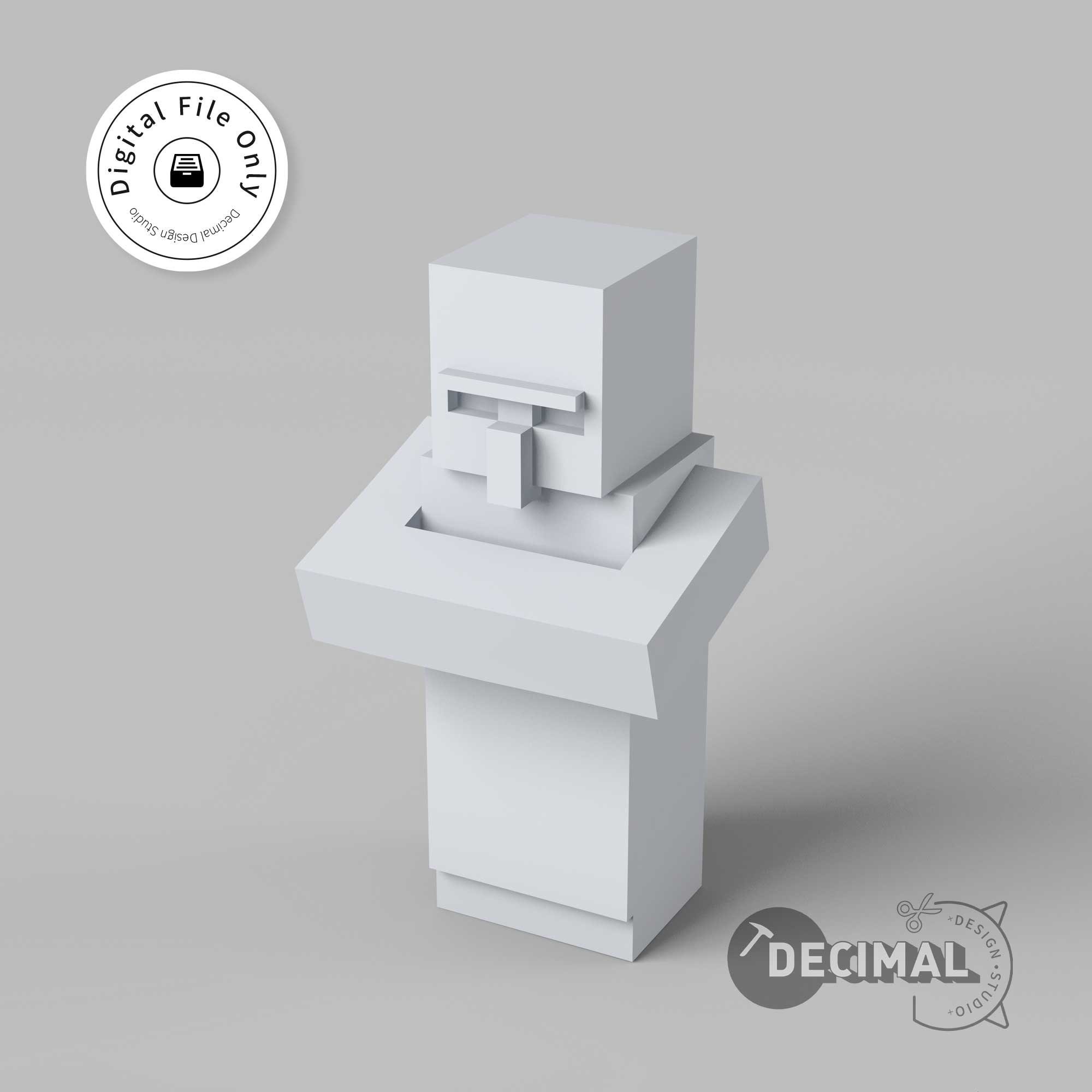 Minecraft Pixel Villager | Minecraft Villager | Minecraft Model ...