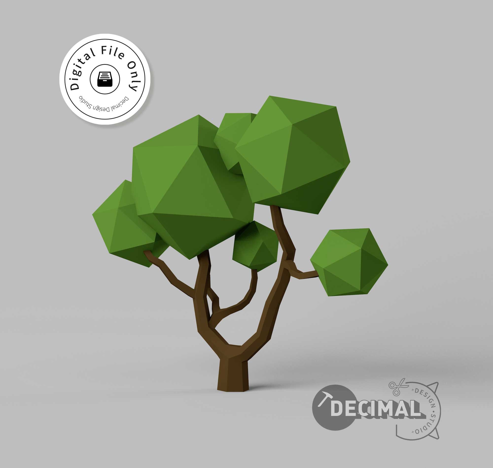 Low Poly Tree Low Poly Tree 3D Model Low Poly Tree STL 3D Print Model ...