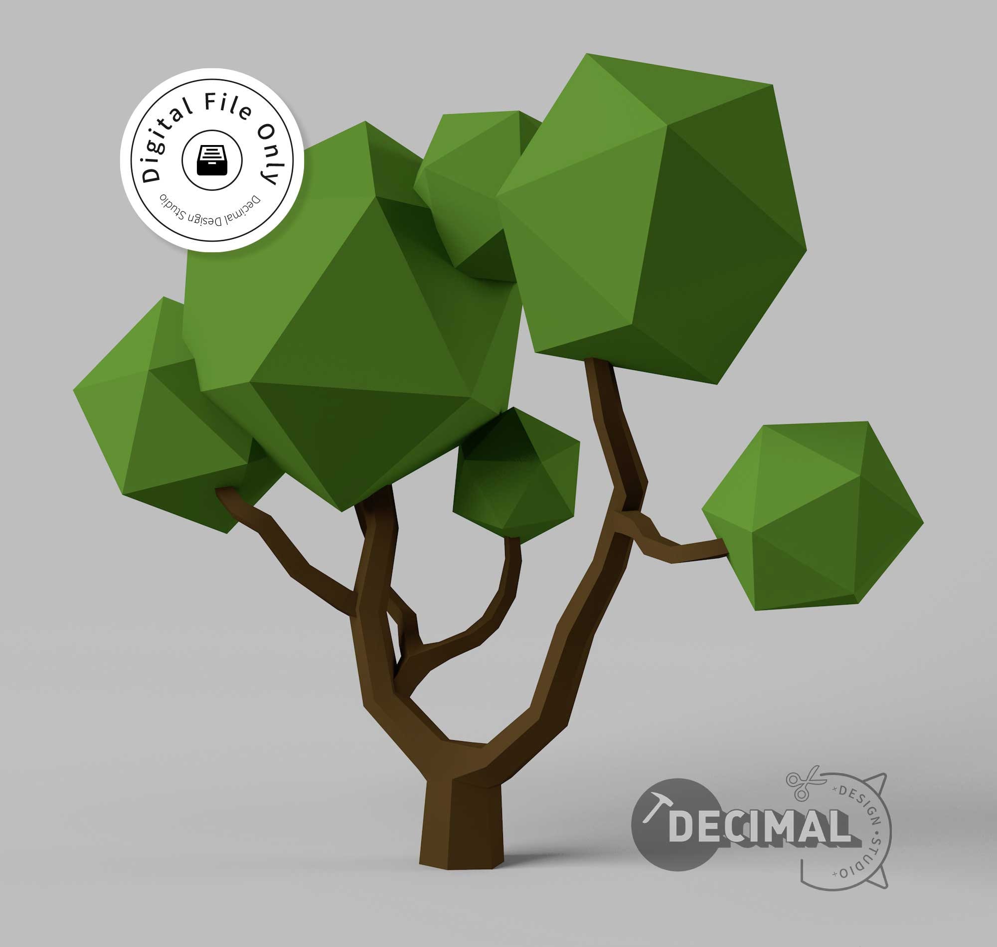 Low Poly Tree Low Poly Tree 3D Model Low Poly Tree STL 3D Print Model ...