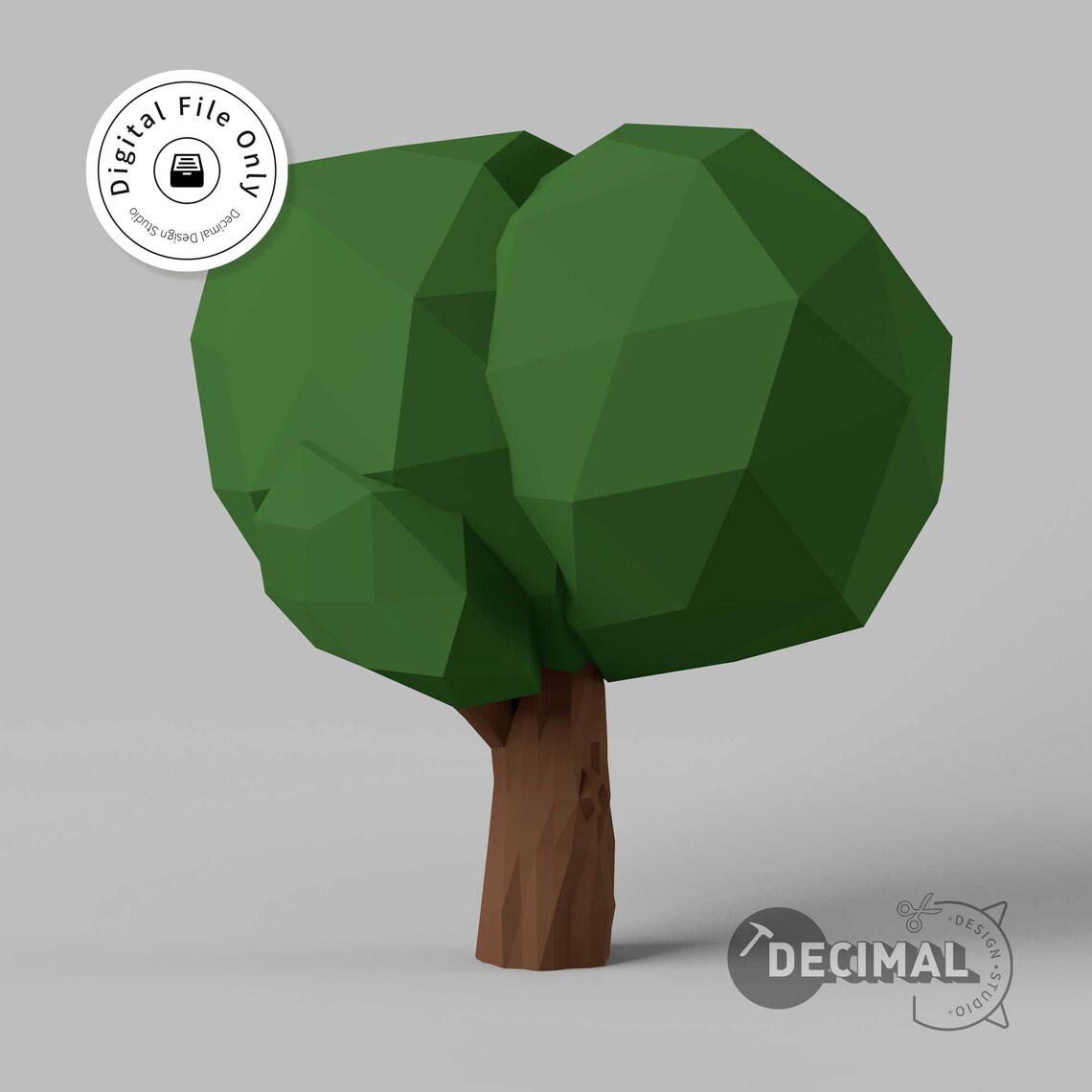 Low Poly Tree | Low Poly Tree 3D Model | Low Poly Tree STL 3D Print ...