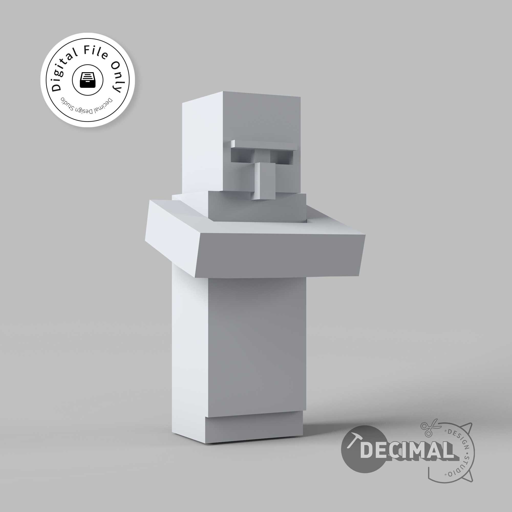 Minecraft Pixel Villager | Minecraft Villager | Minecraft Model ...