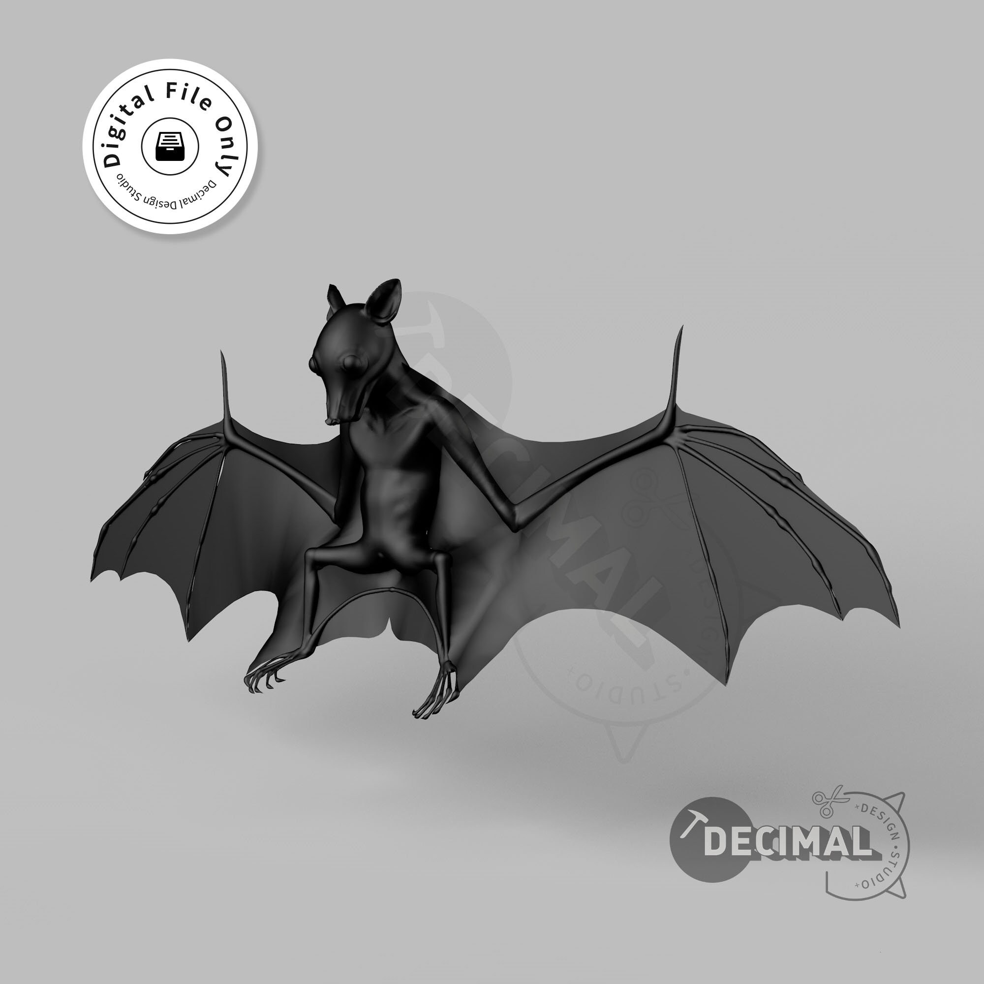 Bat 3D Model | Halloween Bat 3D Model | Halloween 3D Model | Bat 3D ...