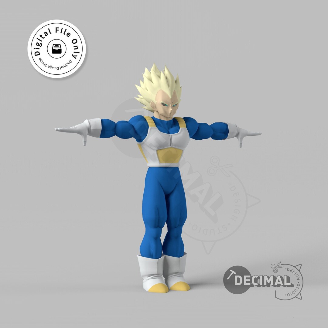 Vegeta IV Figure Vegeta 3d Model Vegeta IV 3d Model Anime Stl File 3d ...