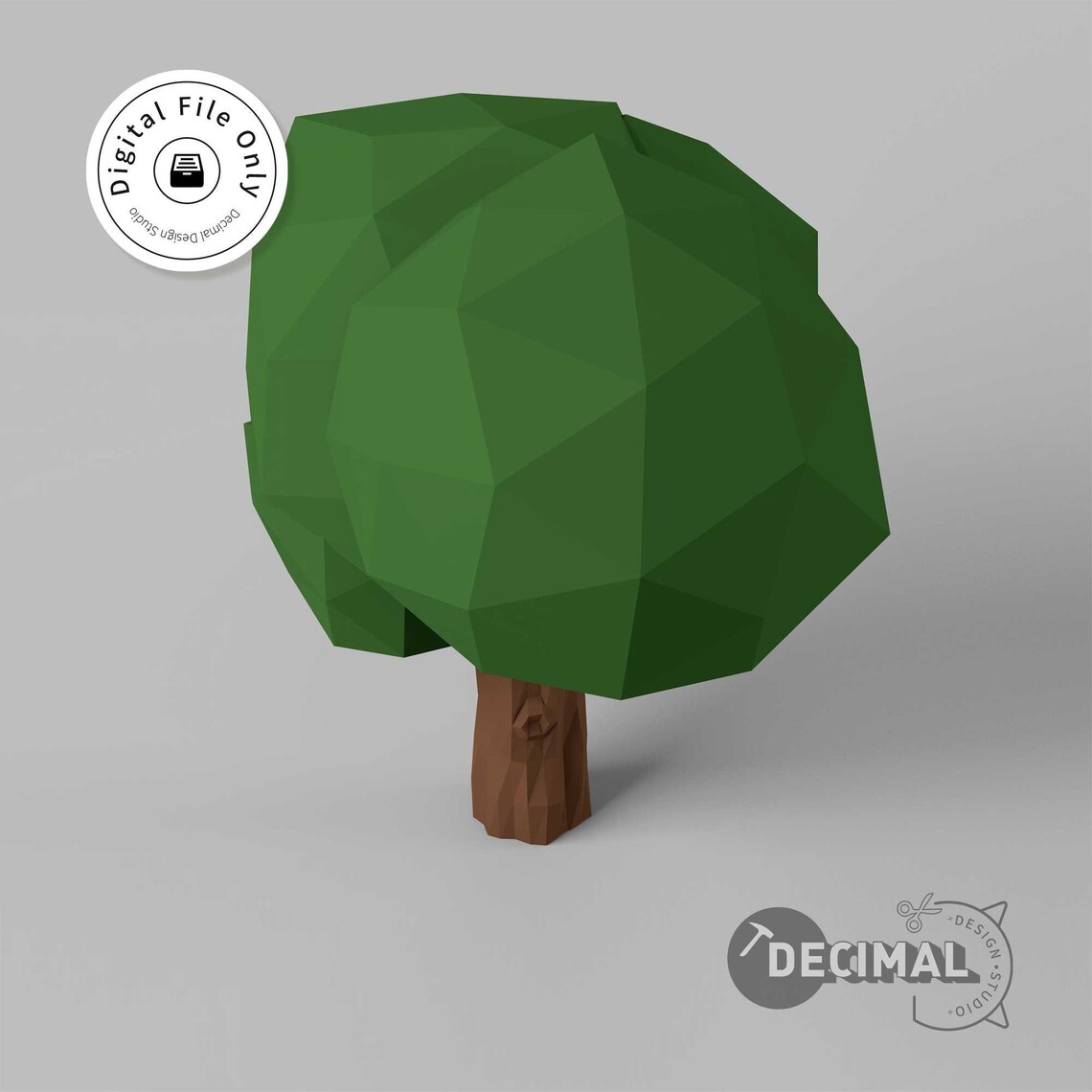 Low Poly Tree | Low Poly Tree 3D Model | Low Poly Tree STL 3D Print ...