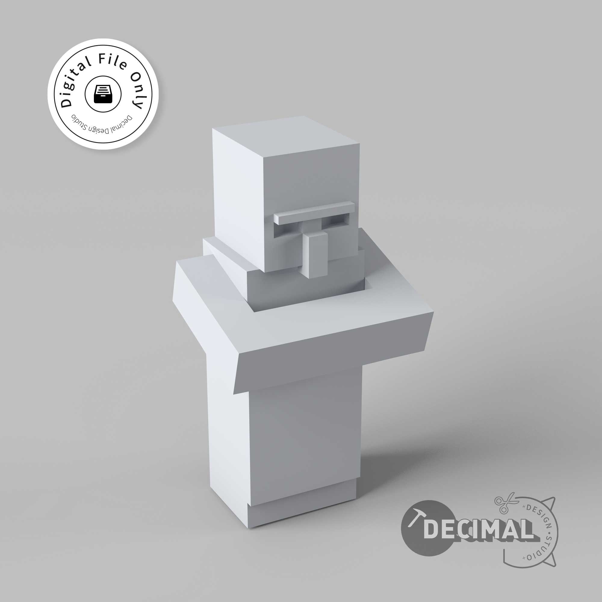 Minecraft Pixel Villager | Minecraft Villager | Minecraft Model ...