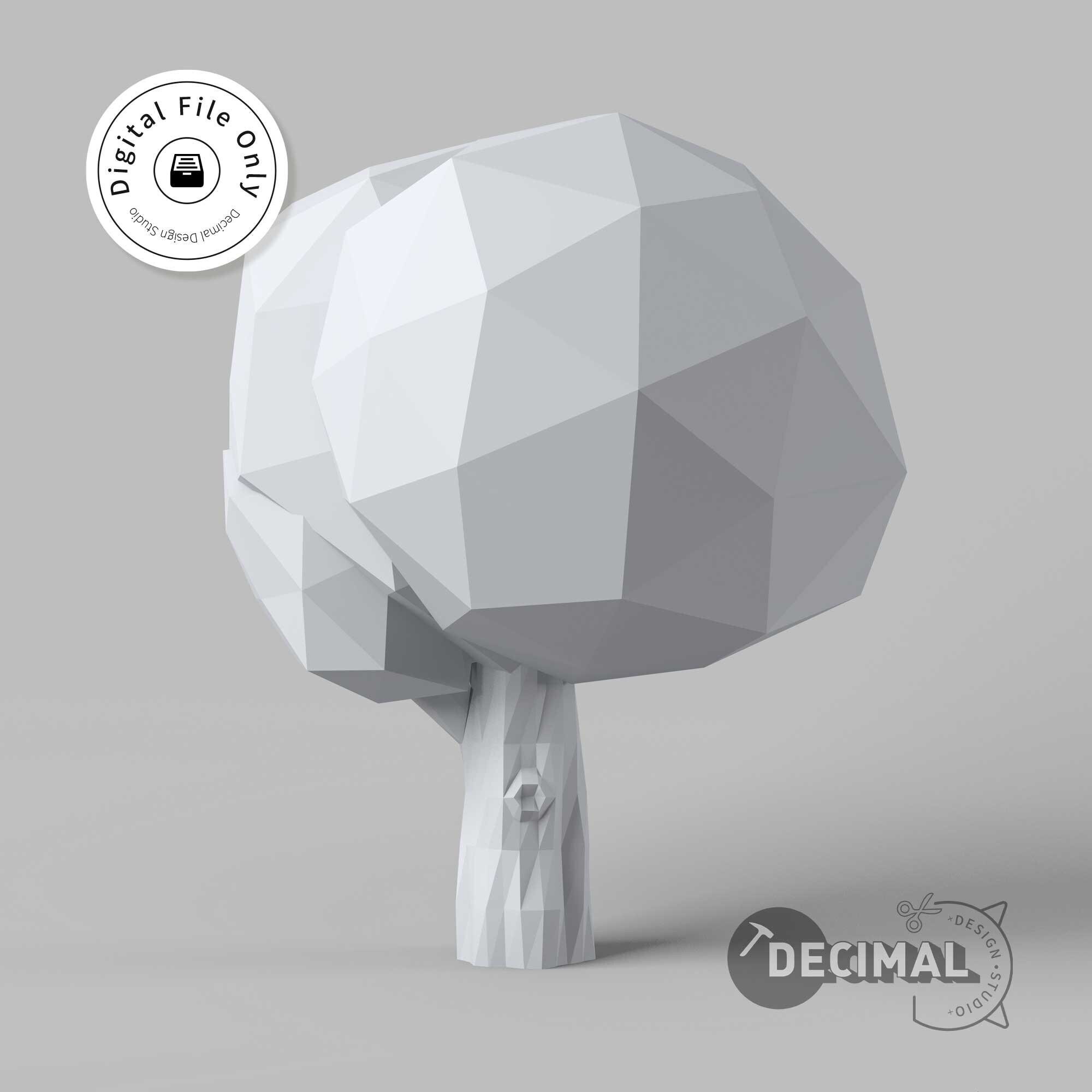 Low Poly Tree | Low Poly Tree 3D Model | Low Poly Tree STL 3D Print ...