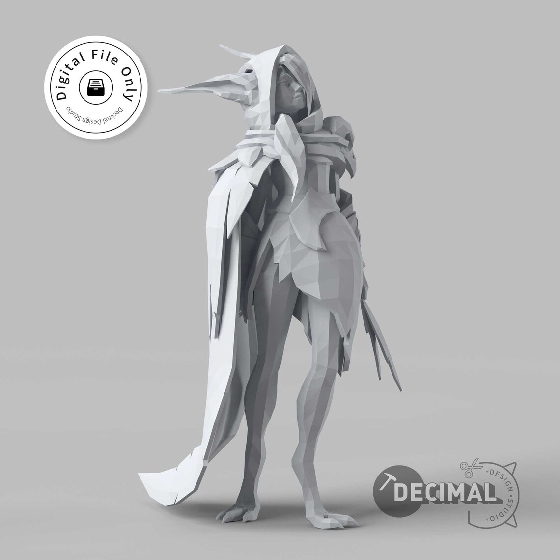 LOL Low Poly Lol Low Poly Xayah Lol Xayah Xayah 3D Model Xayah STL 3D ...