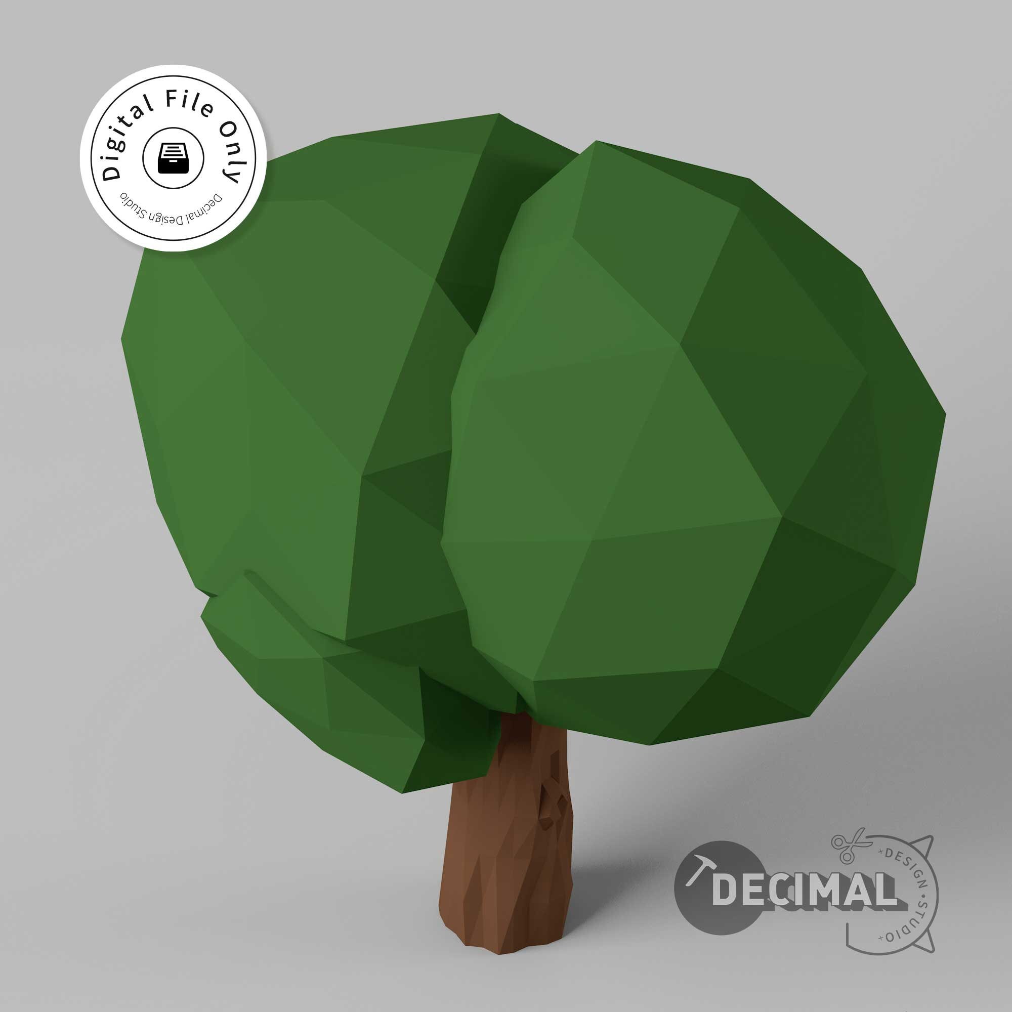 Low Poly Tree | Low Poly Tree 3D Model | Low Poly Tree STL 3D Print ...