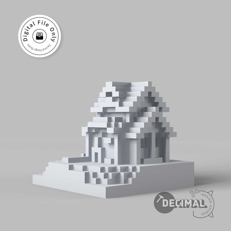 Minecraft Pixel House | Minecraft House | Minecraft Model | Minecraft ...