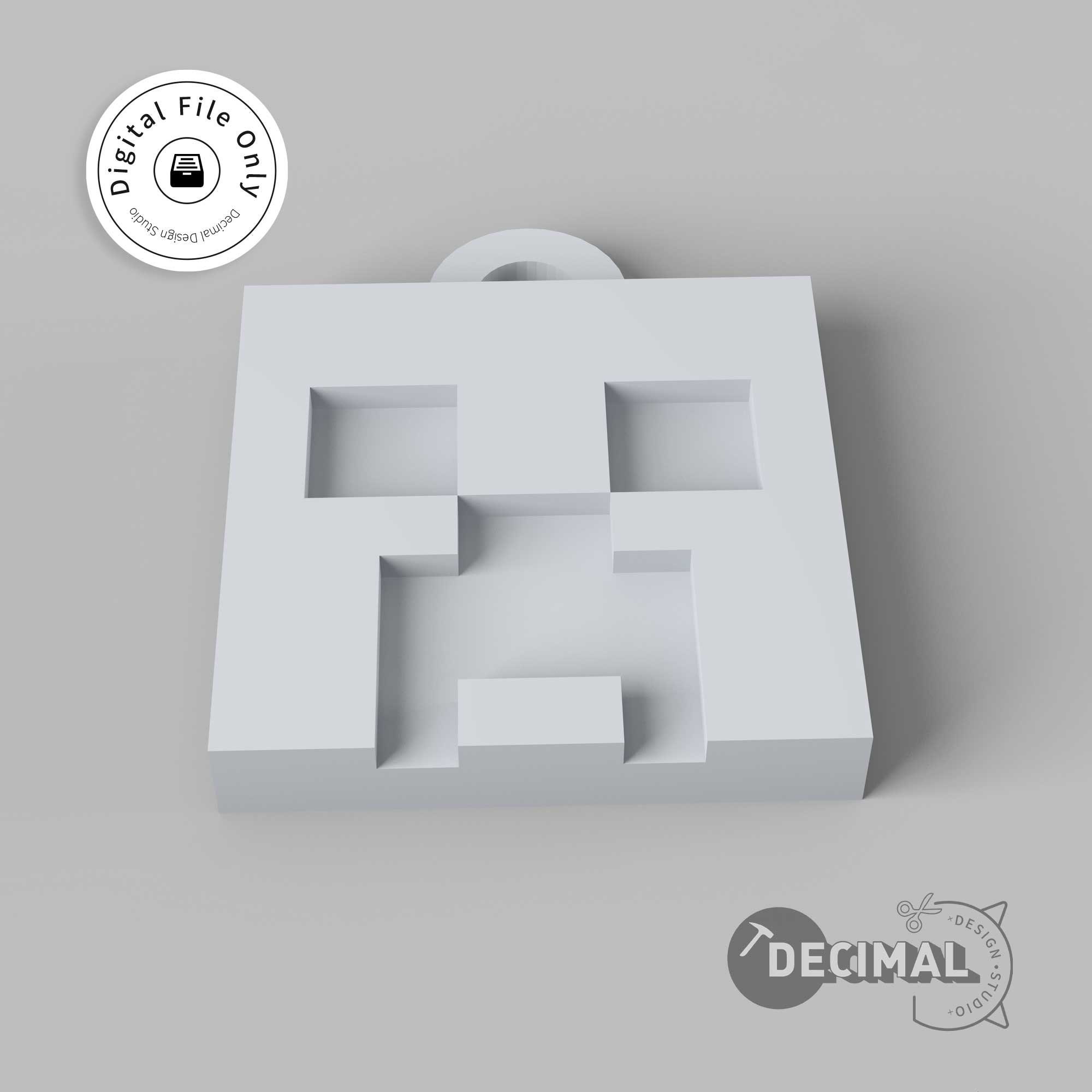 Minecraft Creeper 3D Print Model | Pixel STL File (digital Download) - Etsy