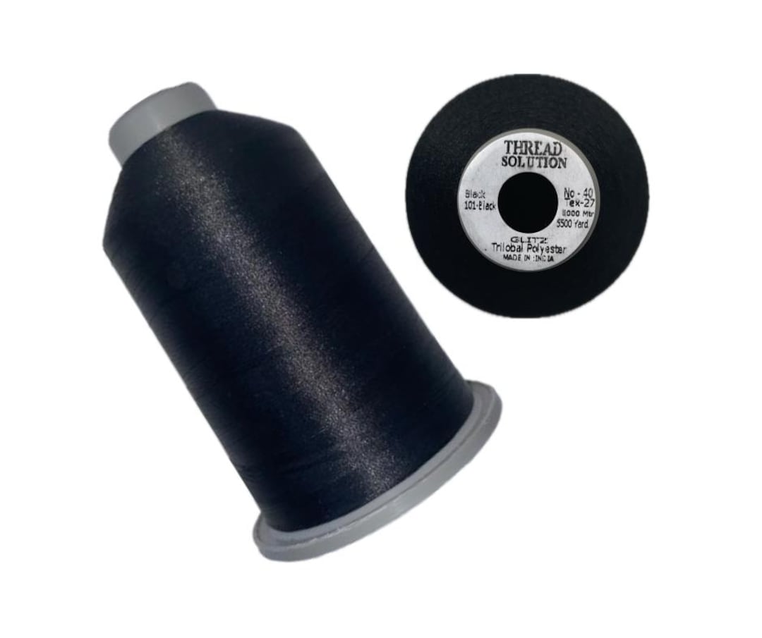 THREAD SOLUTION GLITZ Trilobal 100% Polyester Embroidery Thread 40 Wt ...