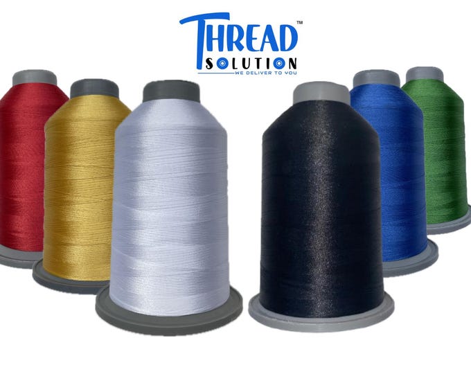 THREAD SOLUTION GLITZ Trilobal 100% Polyester Embroidery Thread 40 Wt ...