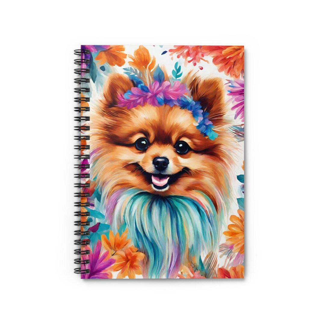 Pomeranian Puppy Spiral Notebook - Ruled Line - 6" X 8" - Etsy